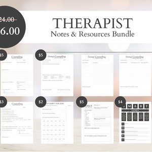 Therapy Notes Bundle | Progress Notes | Therapy Note | Counseling ...