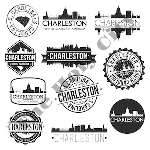 Charleston Logos Print - Etsy