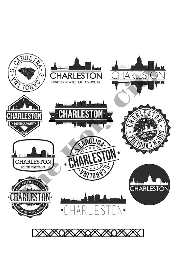 Charleston Logos Print - Etsy