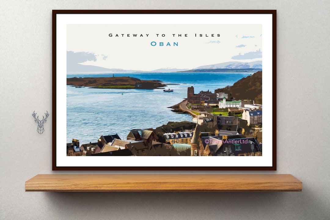 OBAN Gateway to the Isles Travel Poster Vintage Travel - Etsy