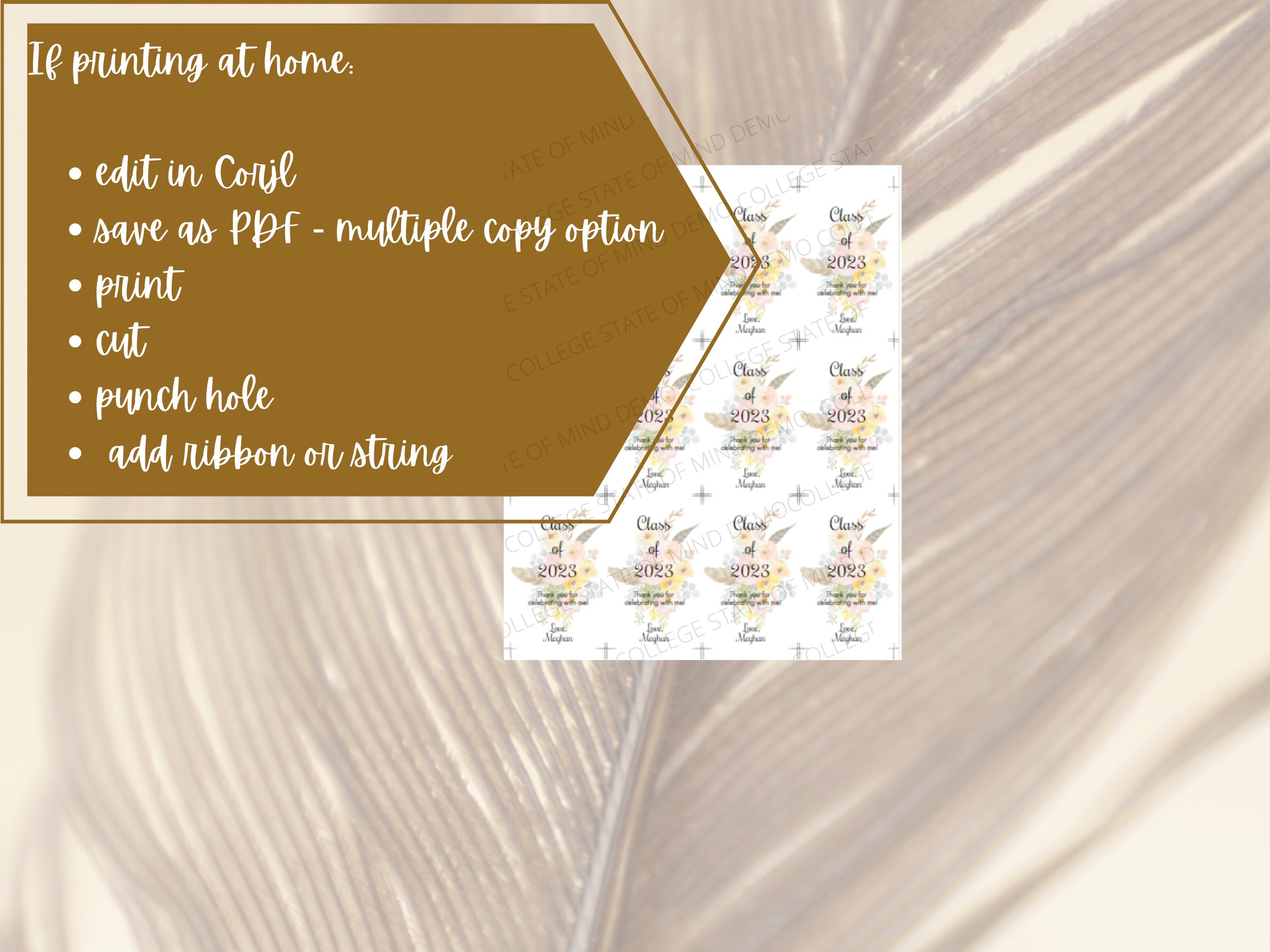 Boho Graduation Party Set, Graduation Party Decor for High School ...