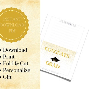 Graduation Card, Printable, High School, College, Class of 2022 ...
