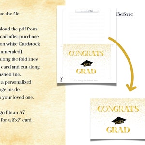 Graduation Card, Printable, High School, College, Class of 2022 ...