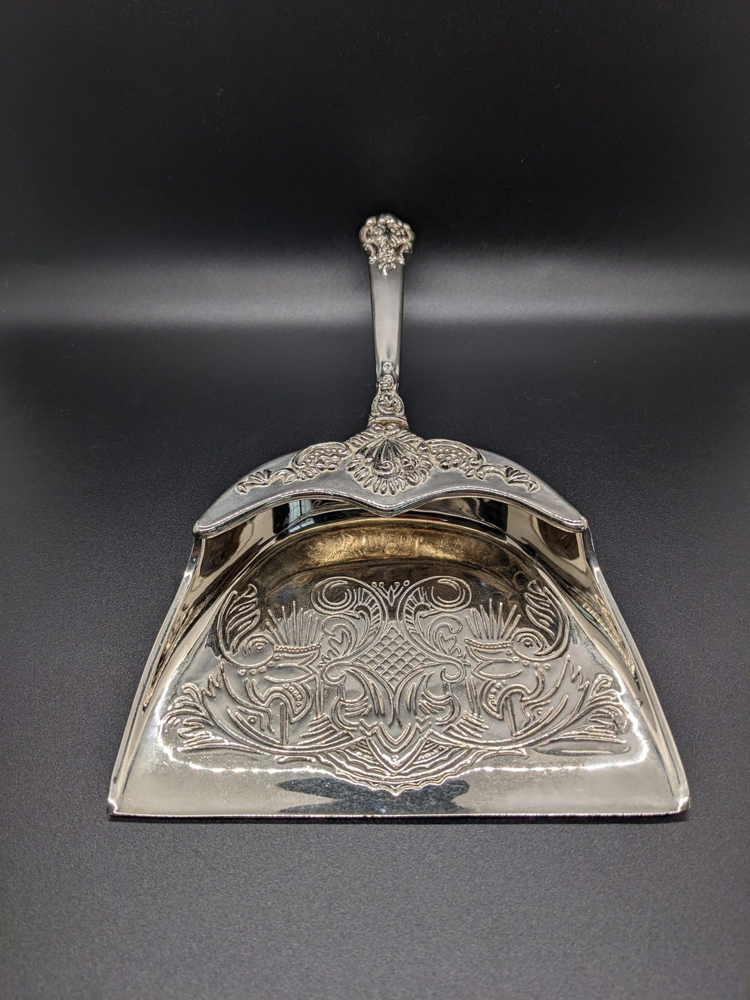 Vintage Victorian Crumb Bin, Table Bin for Cleaning Crumbs, Ornate ...