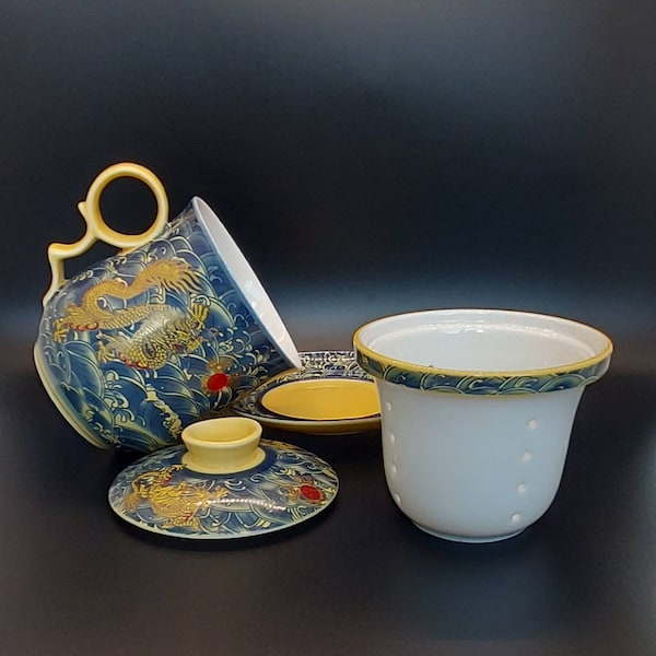 Chinese Dragon Tea Cup - Etsy