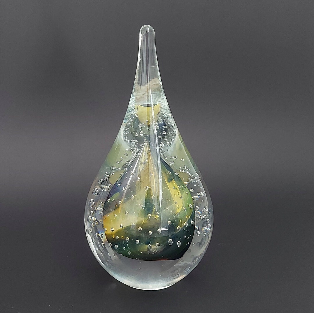 Marian Pyrcak Sculpture, Teardrop Art Glass, Teardrop Paperweight by ...