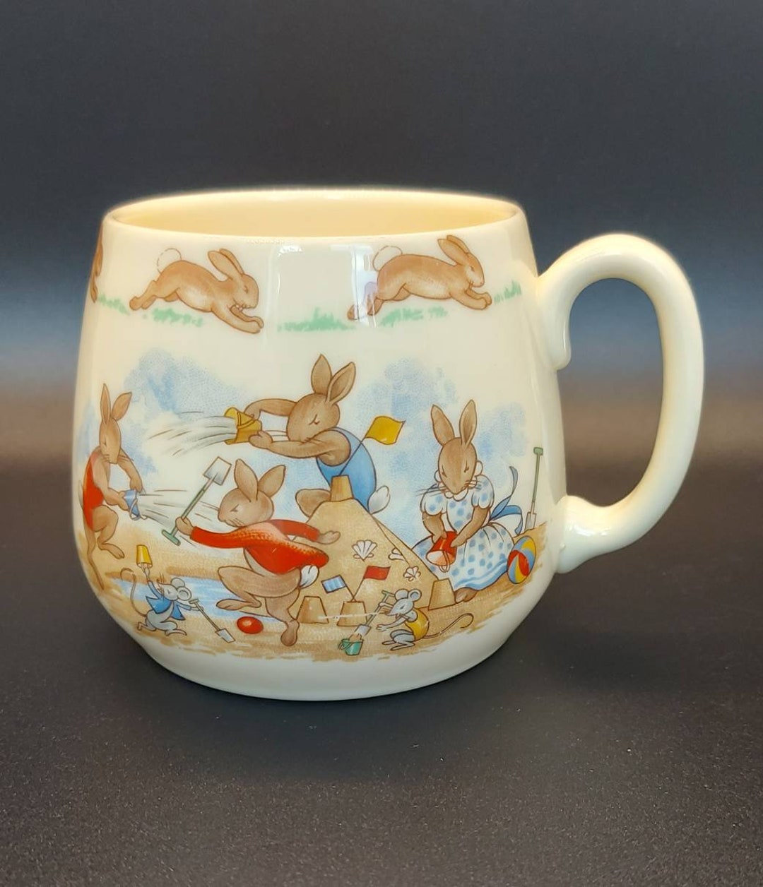 Vintage Royal Doulton Bunnykins Don Mug 1-handled, Bone China, England ...
