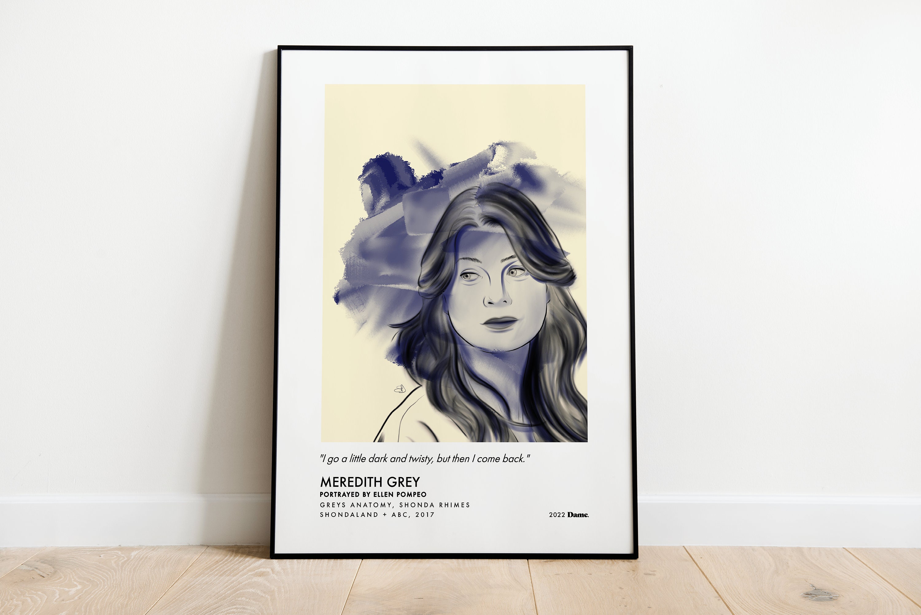 Meredith Grey Quote Poster | Grey's Anatomy Print | TV Fan Gift ...