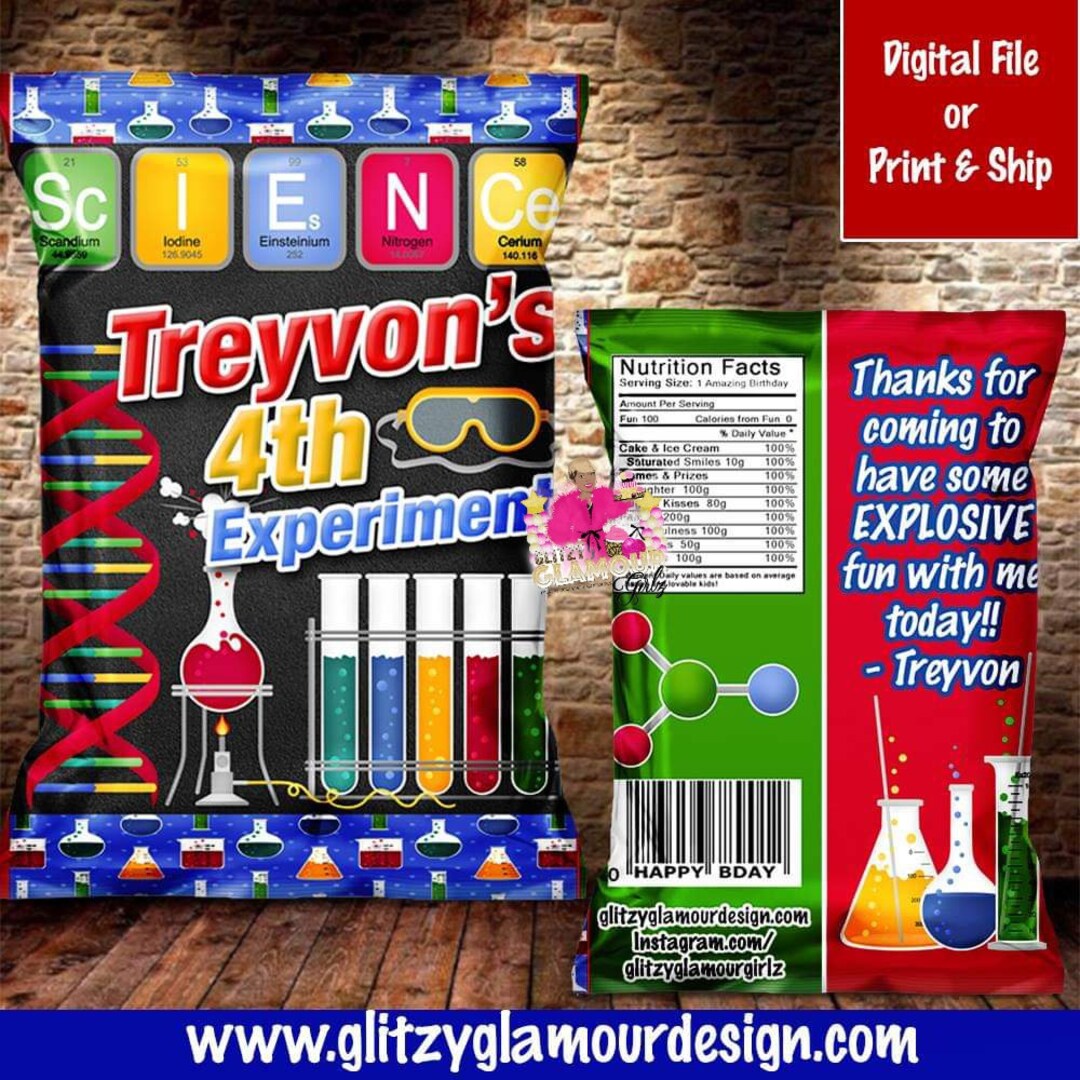 Science Party Favor, Science Birthday Party, Science Party Decor ...