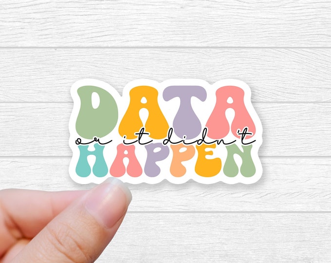 Talk Data to Me Sticker, Retro Pink Cell Phone, Behavior Sticker, ABA ...