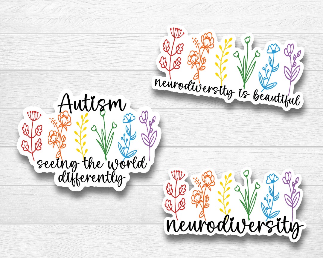 Autism Sticker | Autism Seeing the World Differently | Neurodiversity ...