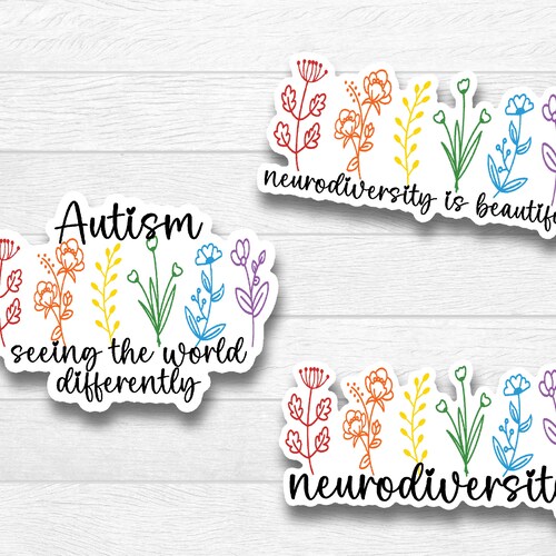 Autism Sticker Autism Seeing the World Differently - Etsy