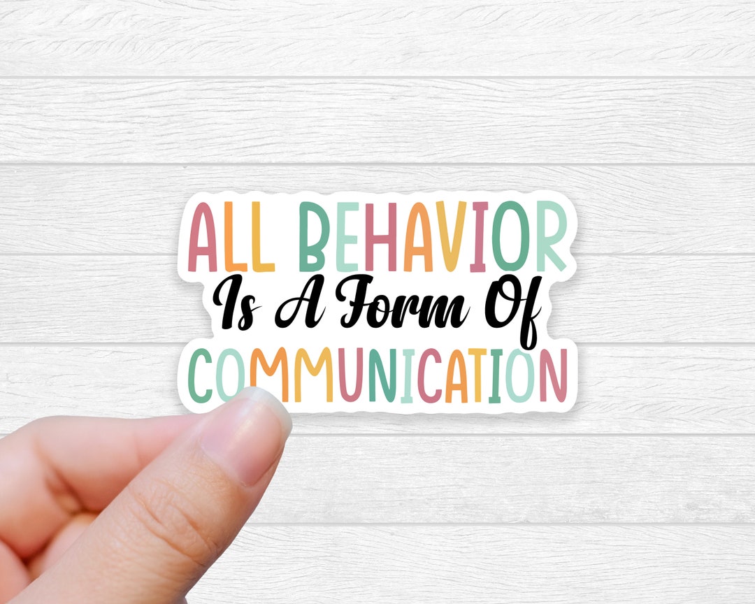 Neurodiversity Sticker: All Behavior is Communication, ABA Autism ...