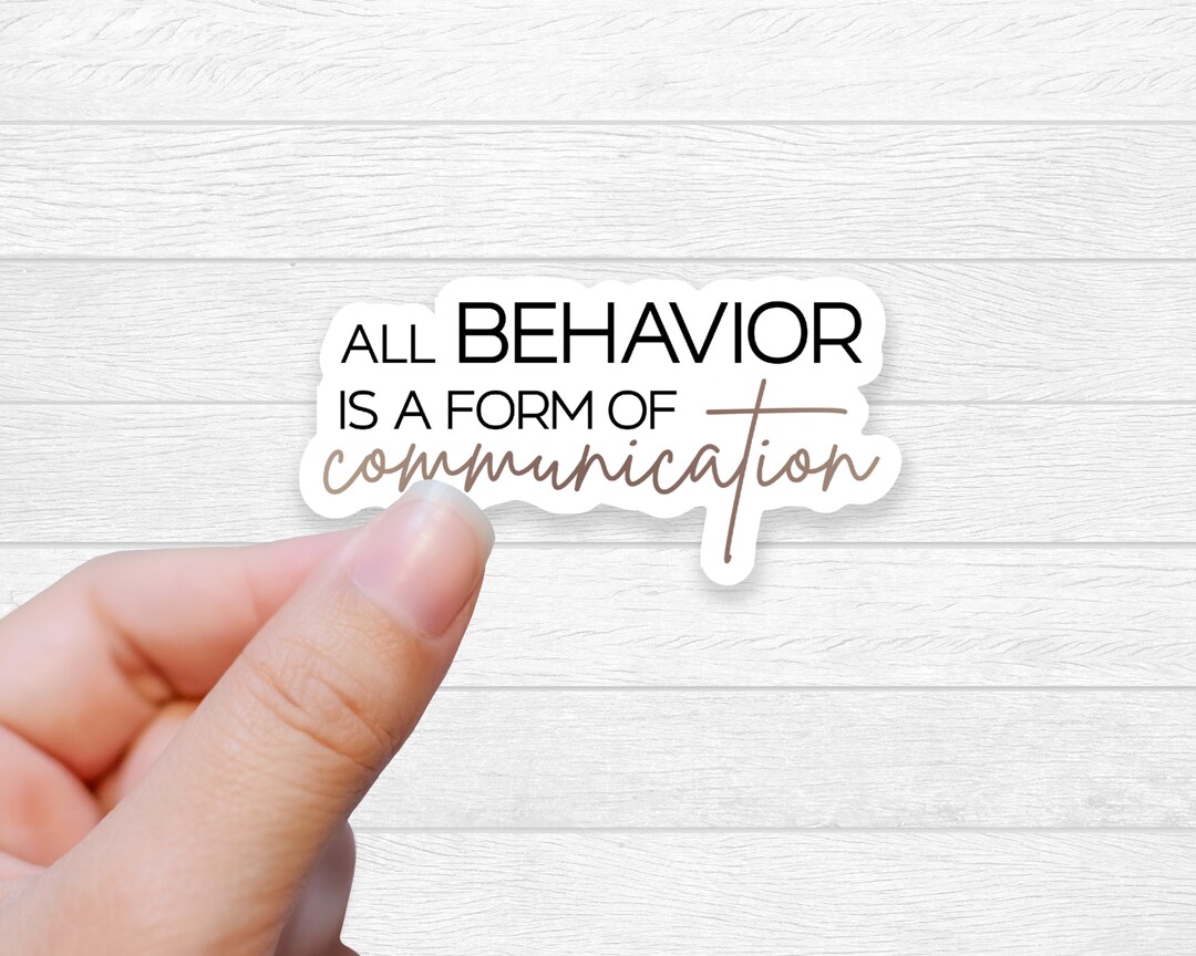 Behavior is Communication Autism Sticker ABA Therapist Sticker Gift for ...