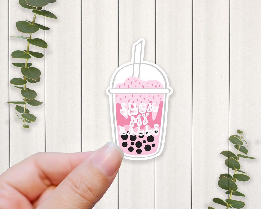 Boba Tea for Tablet Water Bottle Sticker or Laptop Decal - Etsy