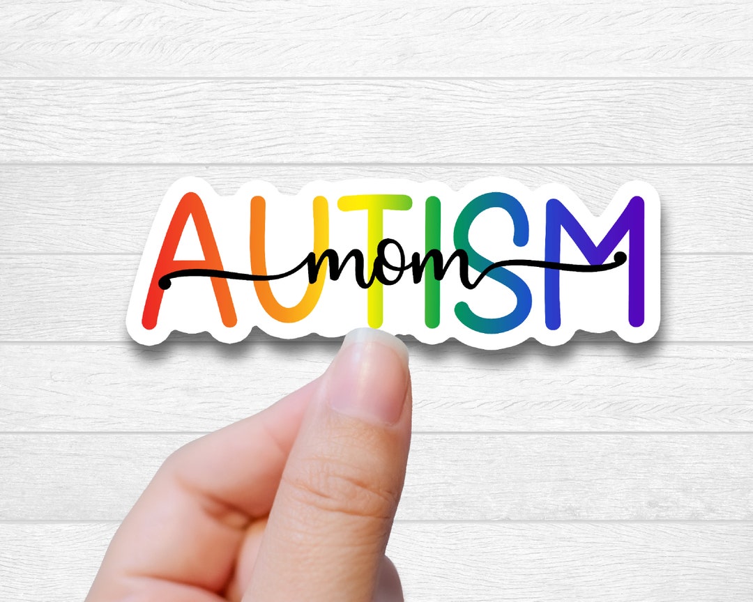 Autism Mom Sticker Waterproof Water Bottle Sticker Tumbler Decal - Etsy