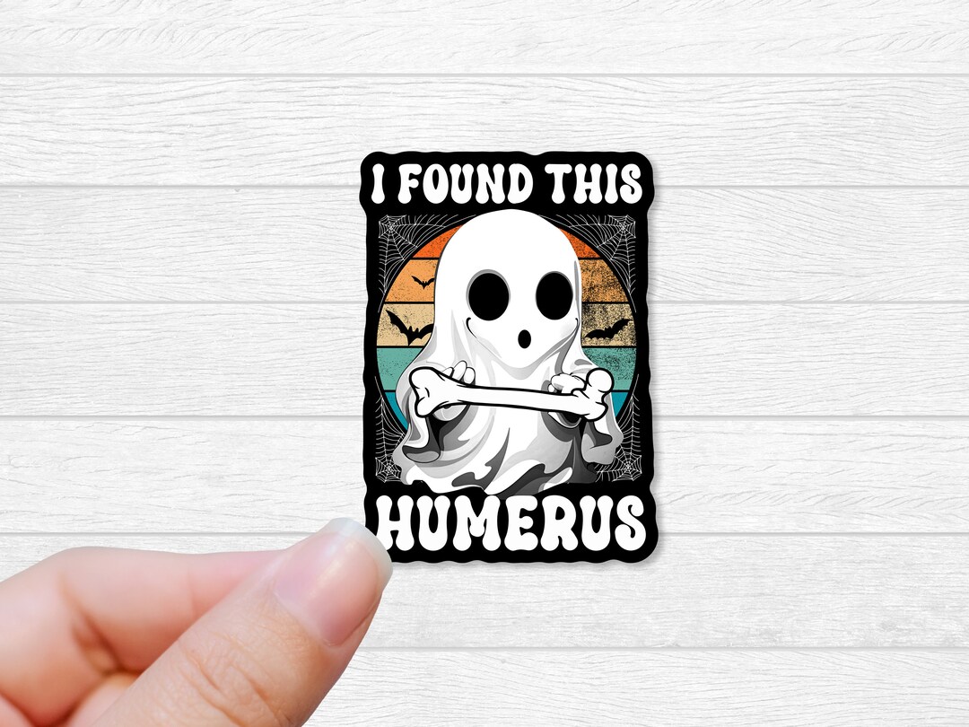 Found This Humerus Funny Ghost Sticker Halloween Ghost Sticker Gift for ...