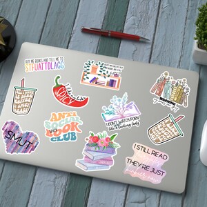 Spicy Book Sticker and Iced Coffee Smut Sticker for Tablet - Etsy