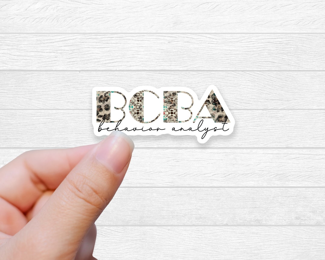 BCBA Sticker ABA Sticker Gift for Therapist Water Bottle Sticker Laptop ...
