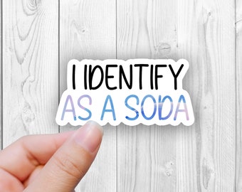 I Identify as a Sticker - Etsy