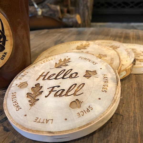 Fall Coasters - Etsy