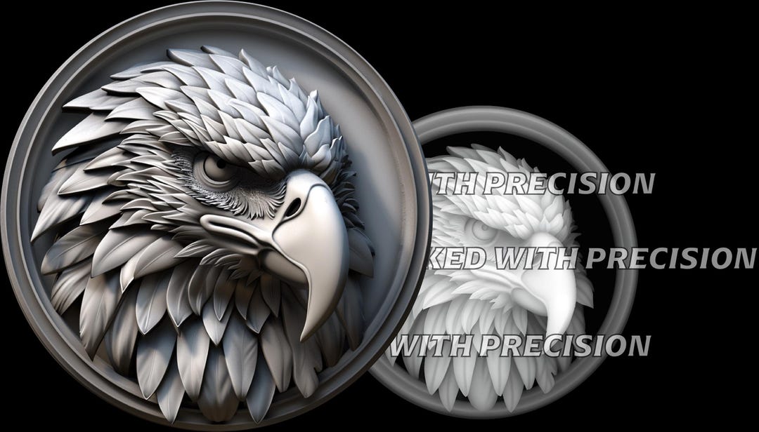 Eagle Depth Map for Laser Engraving PNG - Etsy