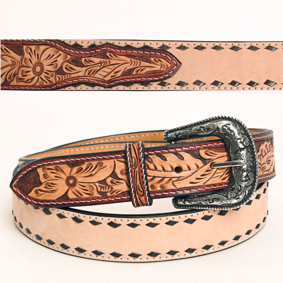 Beautiful Hand Crafted Western Stylish Genuine Leather Men &women Belt ...