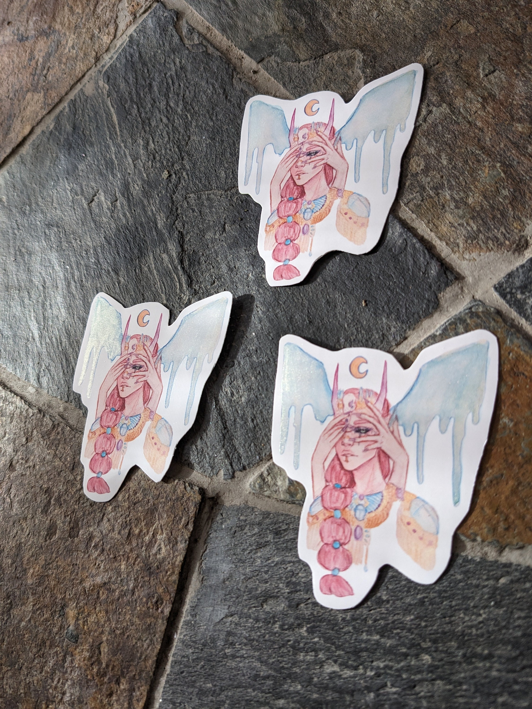 Oracle Hand Embellished Vinyl Sticker - Etsy