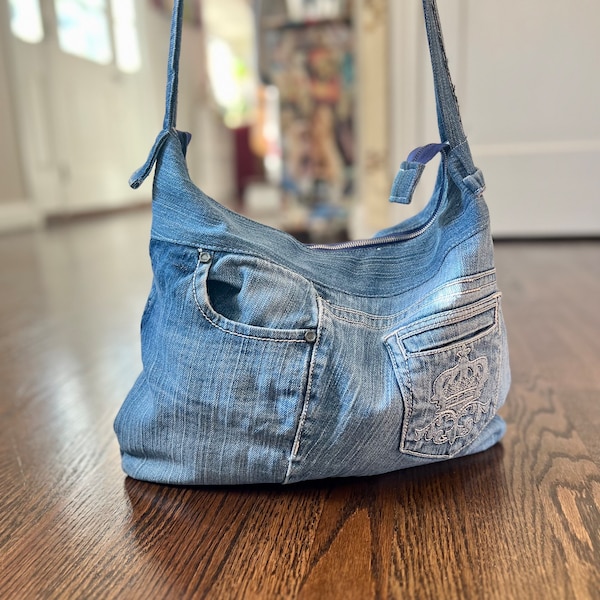 DENIM HANDBAG - Etsy