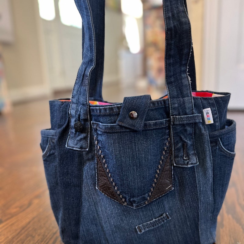 Upcycled Denim Bag - Etsy