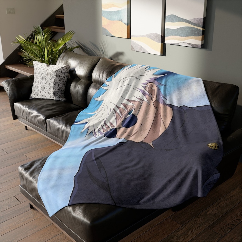 Gojo Satoru Blanket Jujutsu Kaisen Blanket Merch JJK Gojo Throw - Etsy ...