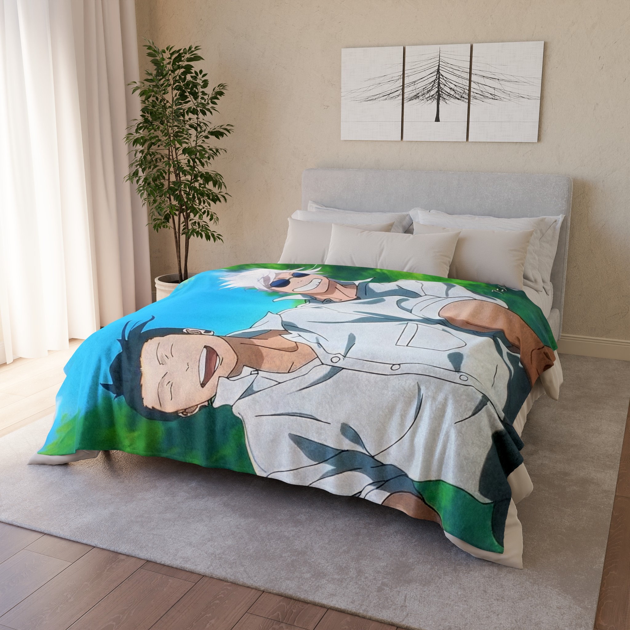Gojo Satoru and Geto Suguru Blanket | Jujutsu Kaisen Blanket Merch ...