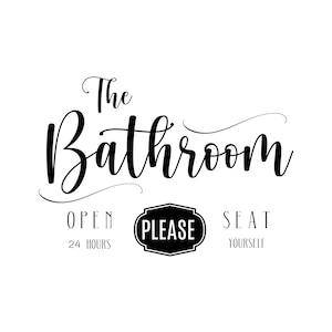 Bathroom Printables - Etsy