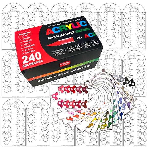 Color Sample Templates - Etsy UK