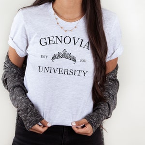 Genovia University Shirt, Princess Diaries T-shirt, Genovia Tshirt, Y2K ...