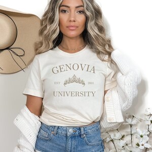 Genovia University Shirt, Princess Diaries T-shirt, Genovia Tshirt, Y2K ...