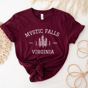 Mystic Falls Virginia Shirt, TVD Fan Gift, Vampire Fan T-shirt ...