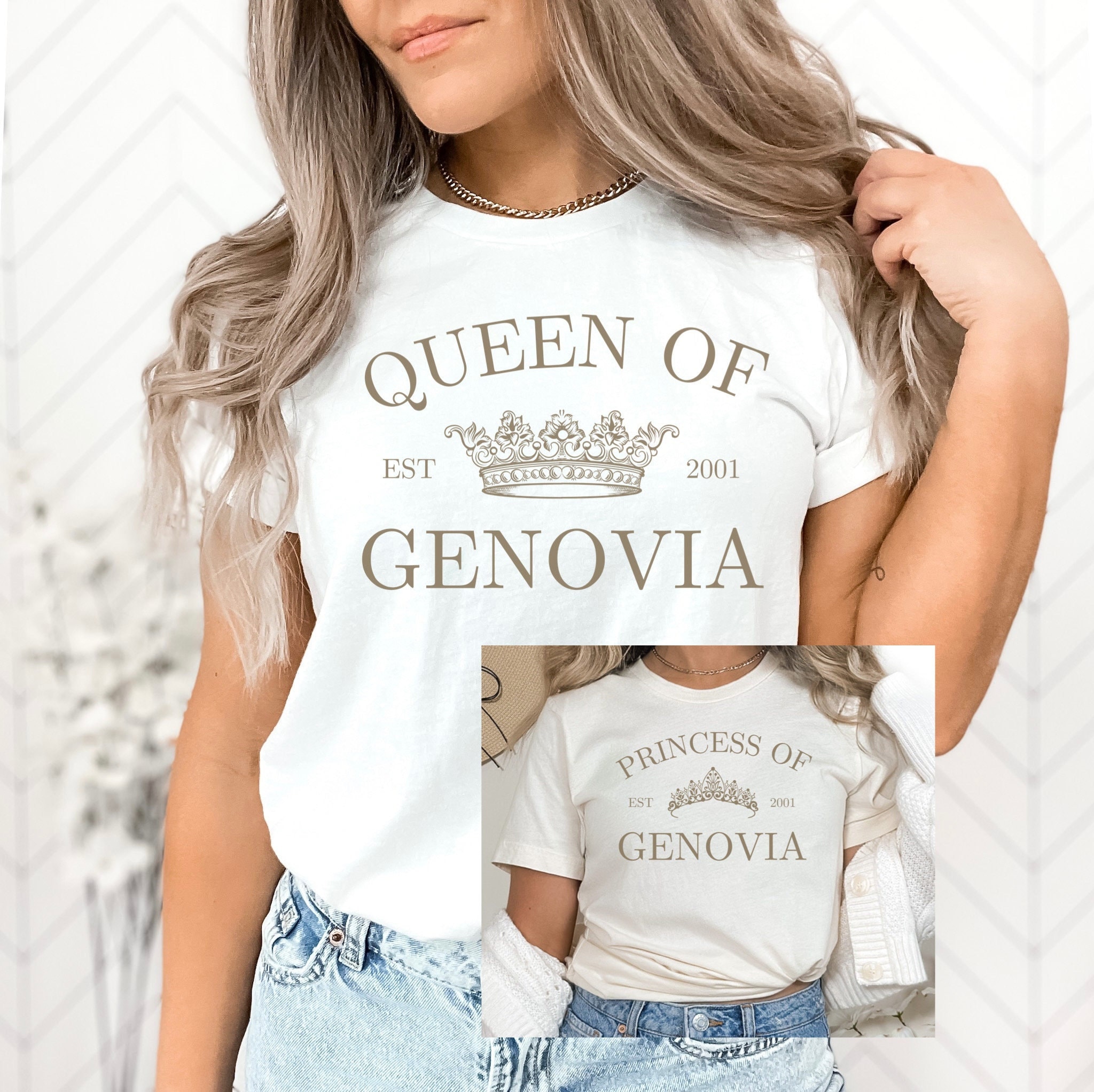 Princess Diaries Bachelorette Party Shirts Queen of Genovia - Etsy