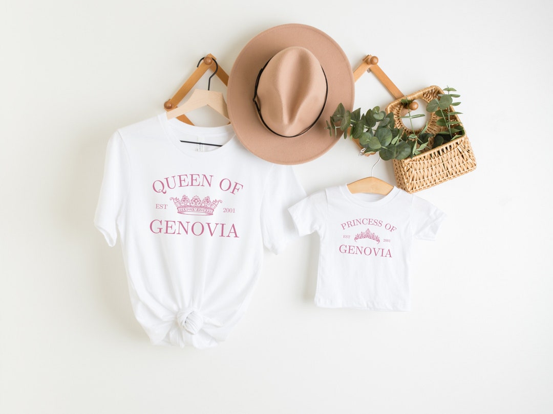 Princess Diaries Mama and Mini Shirt, Queen of Genovia Mom T-shirt ...