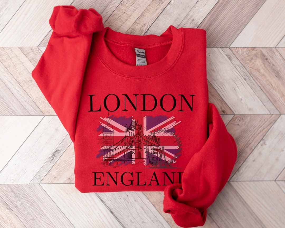 London England Sweatshirt, London Souvenir Gift, UK Sweatshirt, British ...