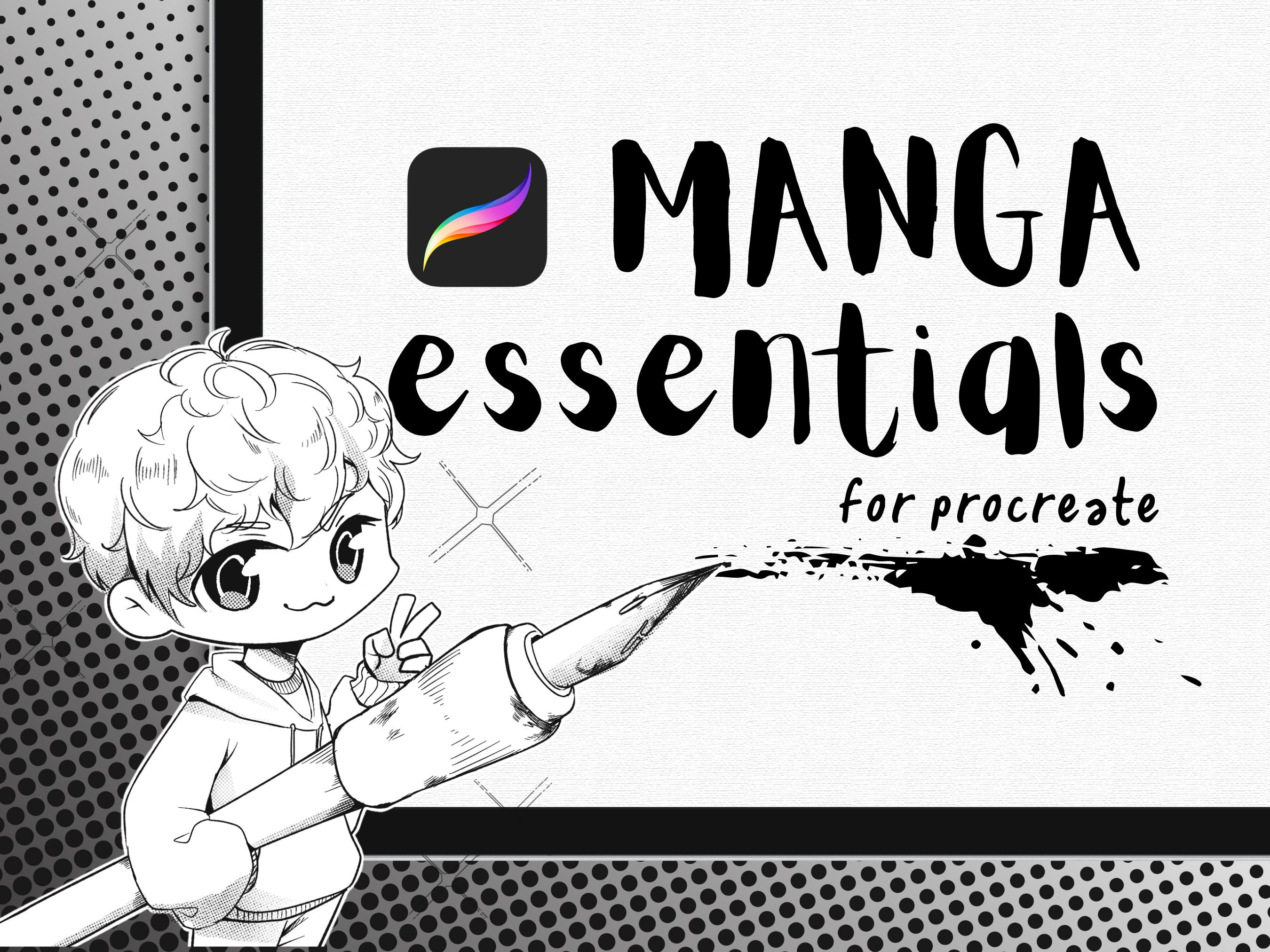 Essential Manga Brushes For Procreate Pencil And Sketch Etsy