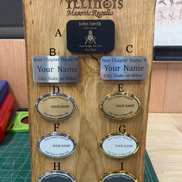 Masonic Name Tags - Etsy