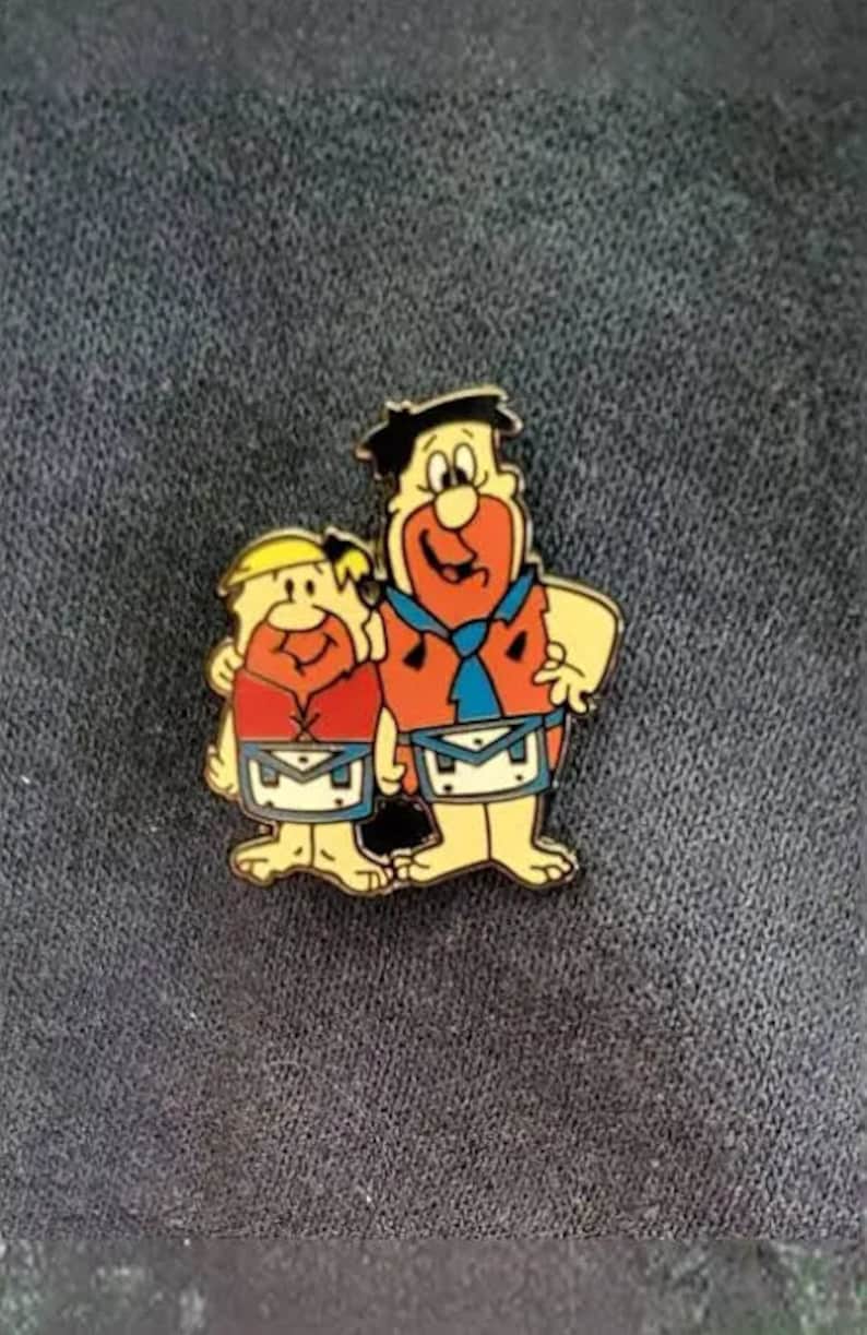 Fred and Barney Masonic Pin - Etsy