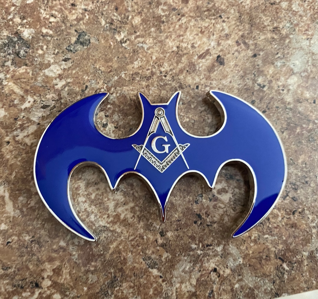 Blue and Silver Batman Car Emblem - Etsy
