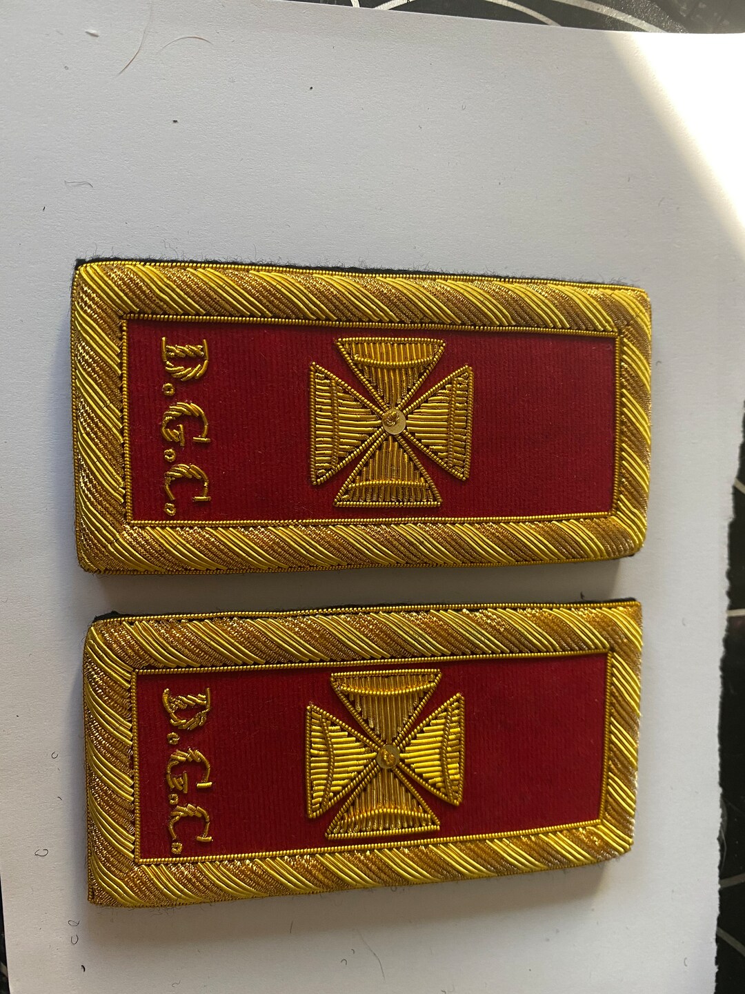 Knight Templar Shoulder Boards - Etsy