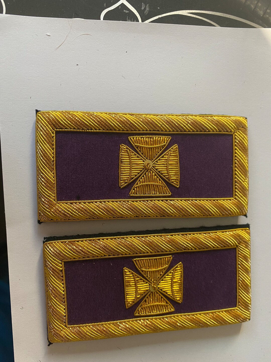 Knight Templar Shoulder Boards - Etsy