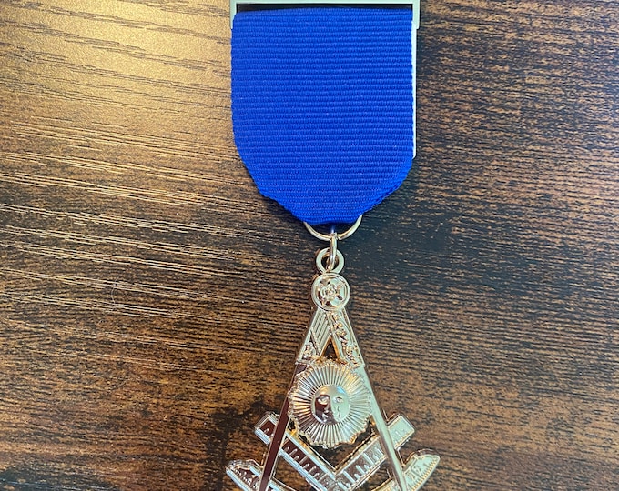 Masonic Past Master Jewel Pendant Medallion Officer Fraternal Regalia ...
