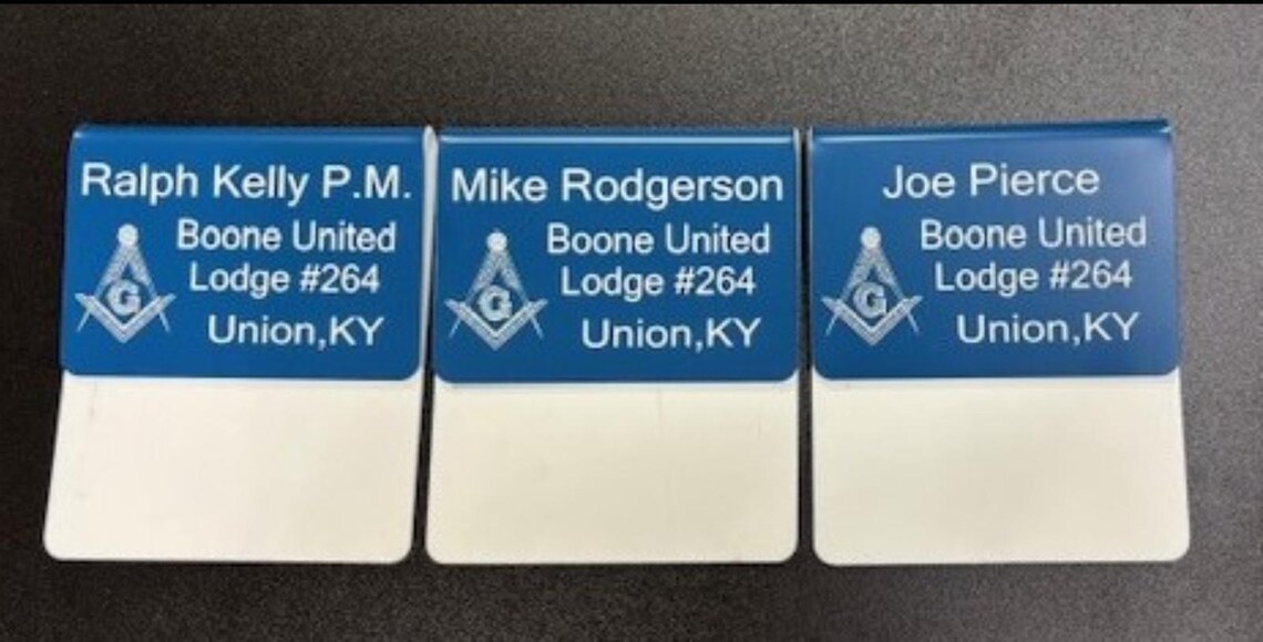 Masonic Pocket Name Badges - Etsy