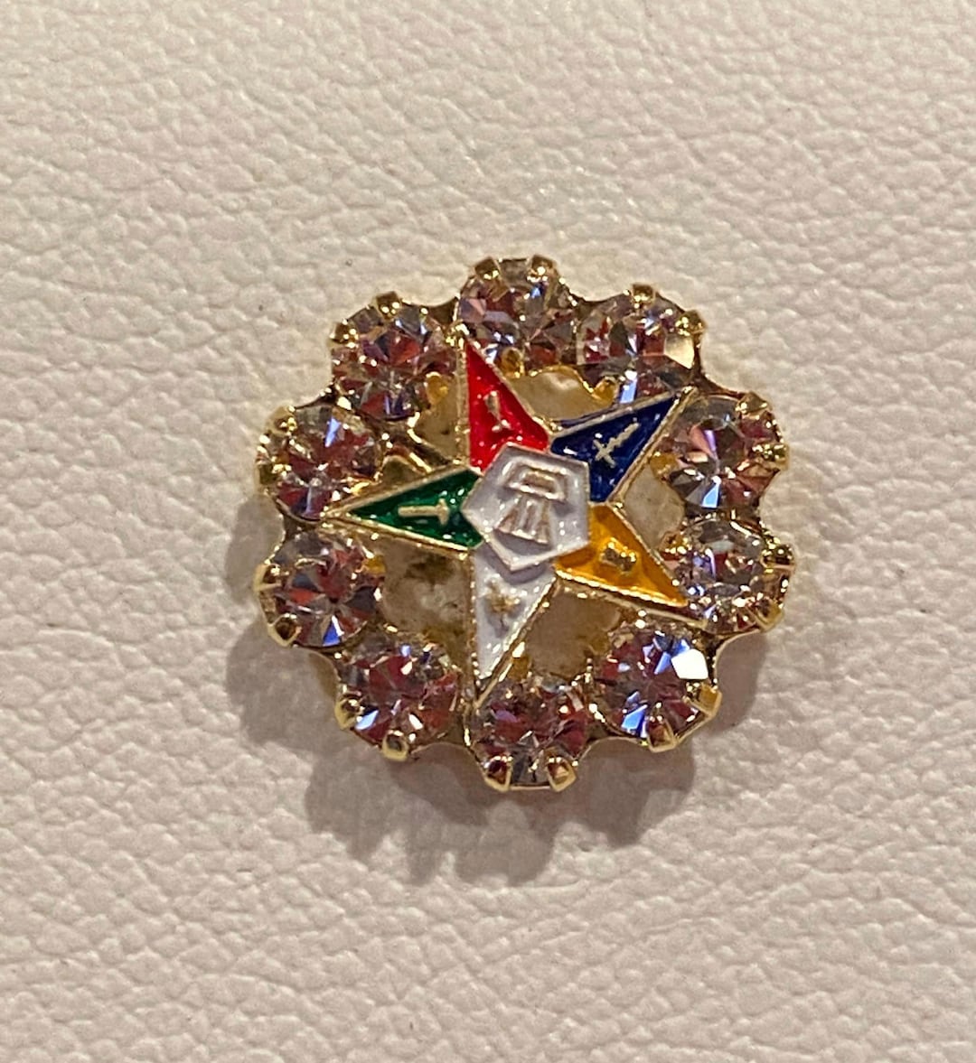 OES Jeweled Pin - Etsy