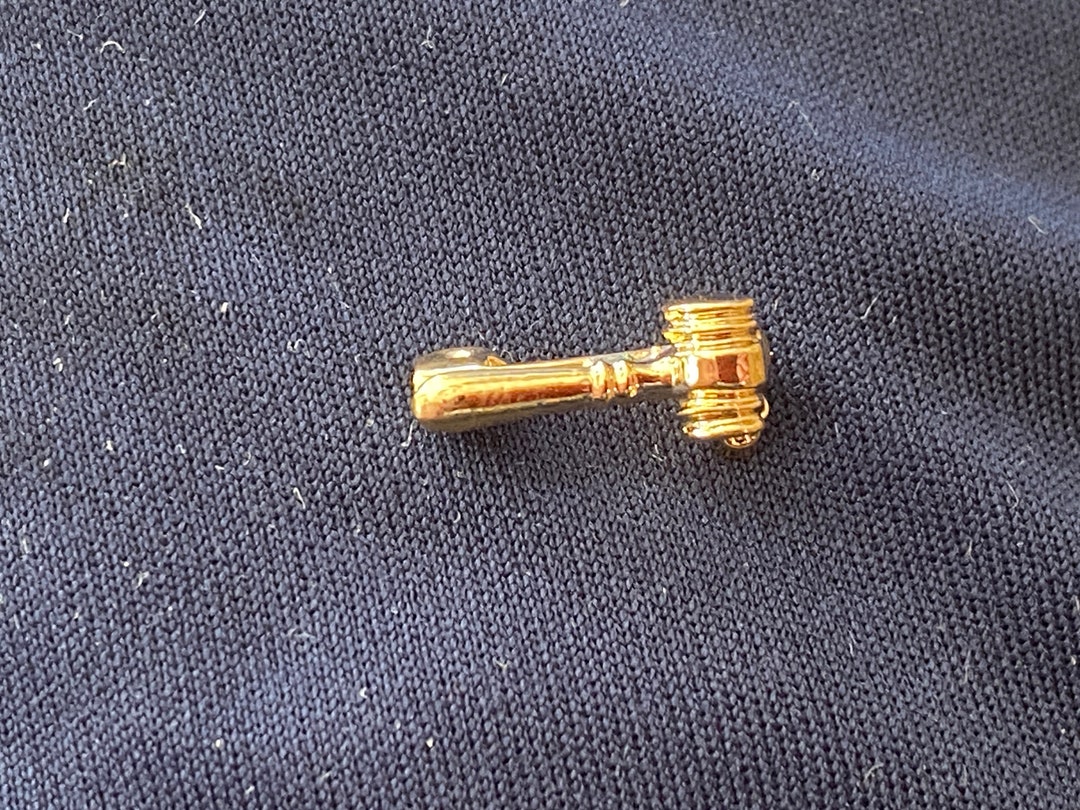 Gavel Pin - Etsy